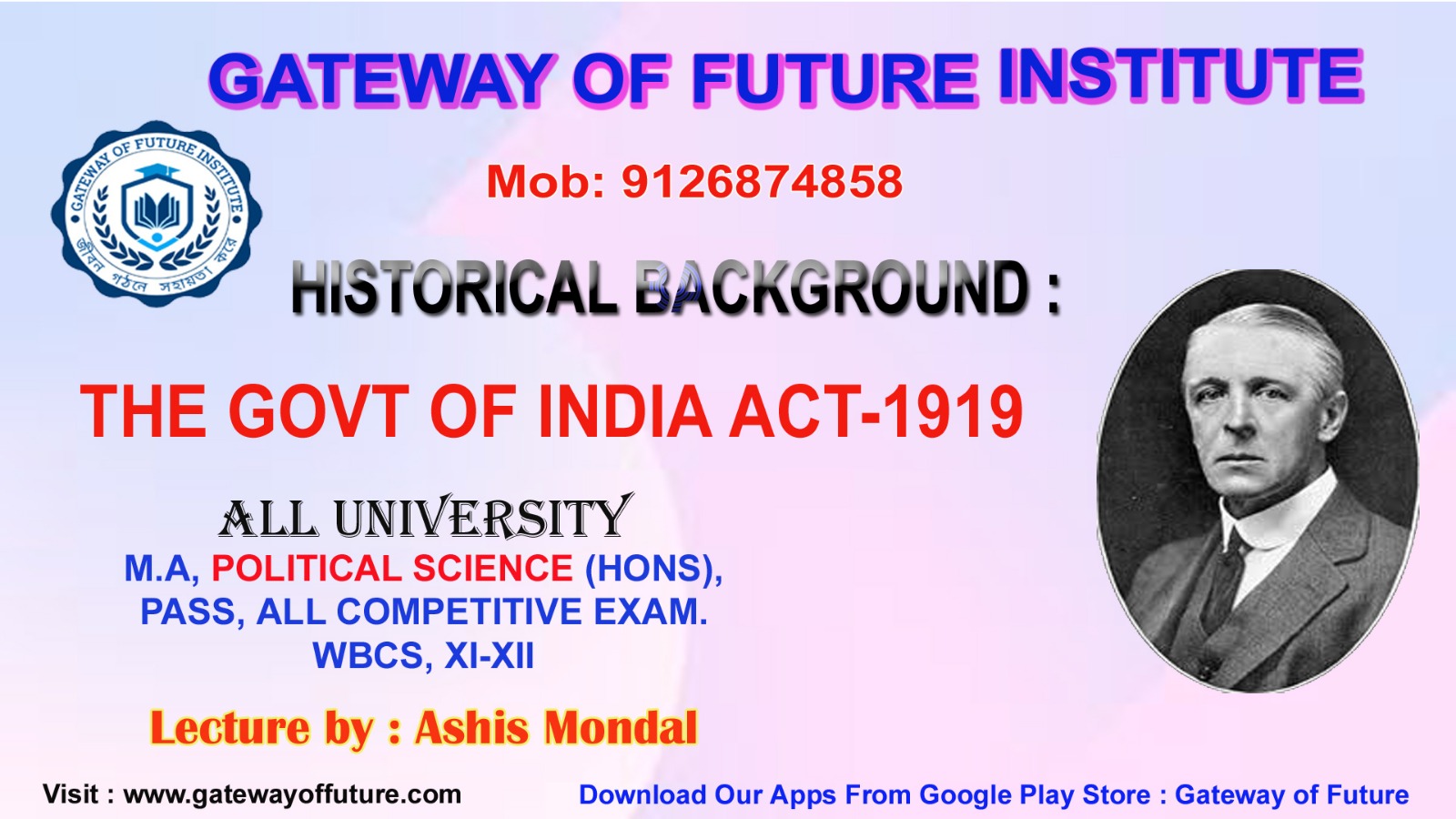 GOVT OF INDIA ACT -1919 | Gateway of Future